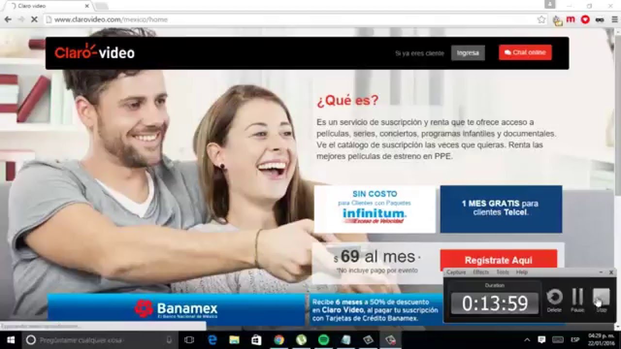 CLARO VIDEO GRATIS POR 1 AÑO 2016 - YouTube