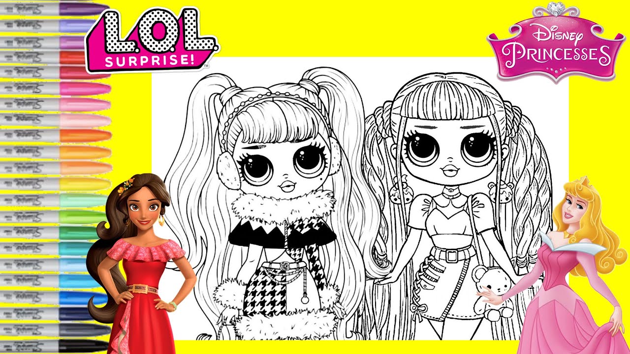 LOL Surprise OMG Dolls Repainted as Disney Princess Elena and Princess ...