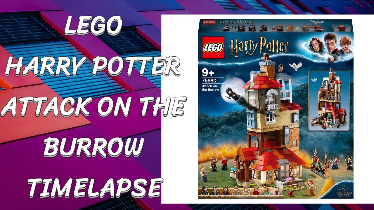 Harry Potter Lego - Attack on the Burrow Weasley House - LEGO 75980 ...