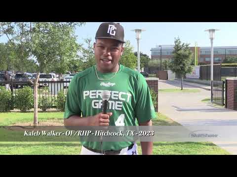 Kaleb Walker - OF/RHP - Hitchcock, TX - 2023 - YouTube