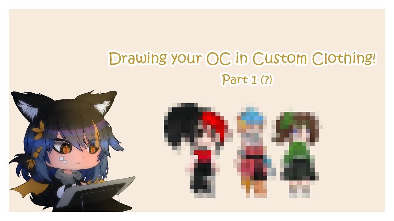 Drawing your OC in Custom Clothing! [Part 1?] - YouTube