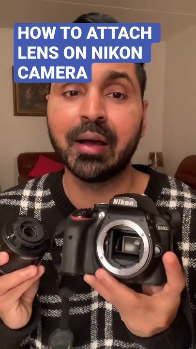 How to attach LENS Nikon Camera tutorial #shorts - YouTube