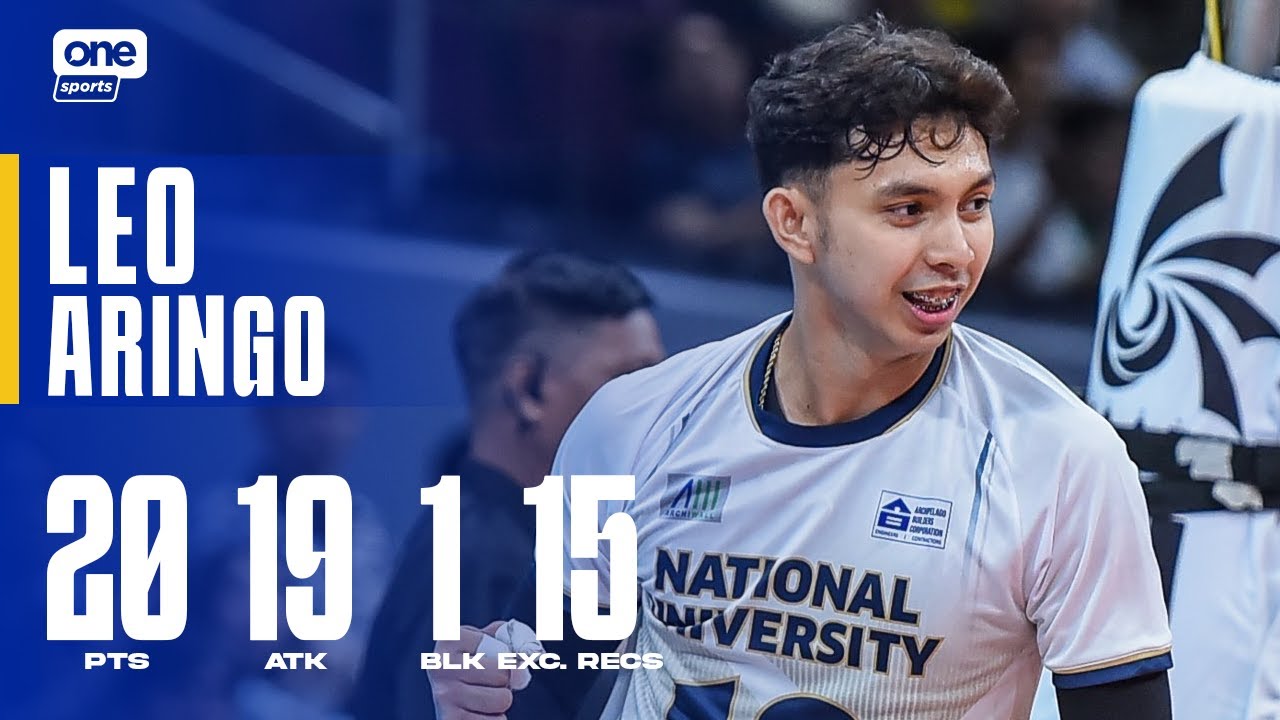 Leo Aringo RACKS UP 20 POINTS for NU vs. DLSU 💨 | | UAAP SEASON 87 MEN'S VOLLEYBALL | HIGHLIGHTS ...