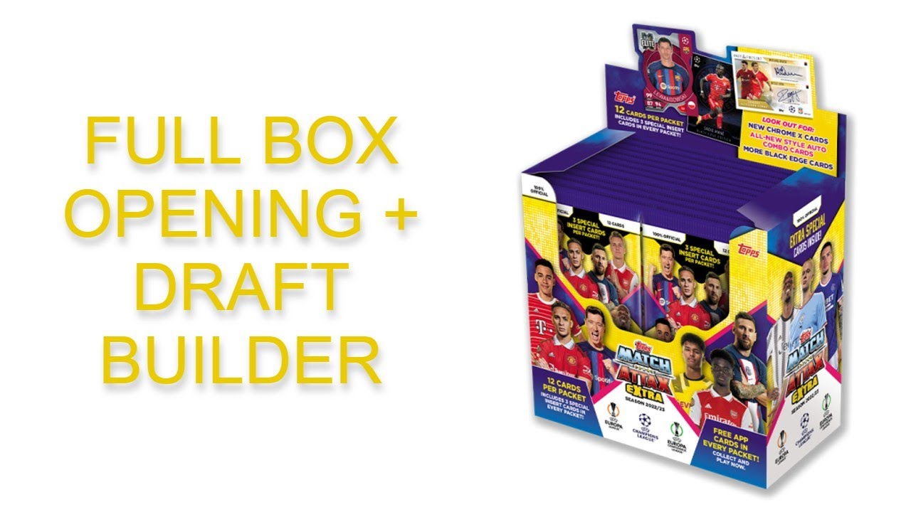 FIRST EVER BOX OF MATCH ATTAX EXTRA 22/23! - YouTube