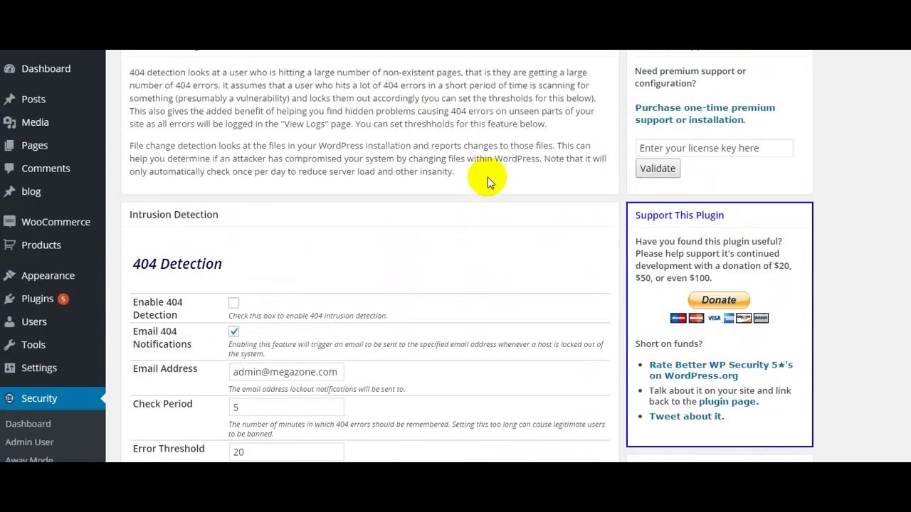 Better Wp Security v.3.5.6 - YouTube