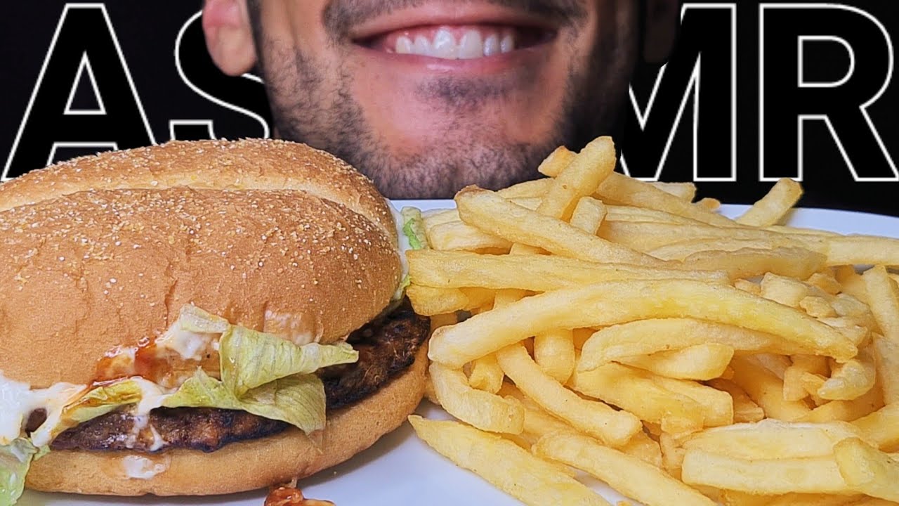 ASMR STEAKHOUSE BURGER KING (EATING SOUNDS) NO TALKING MUKBANG - YouTube