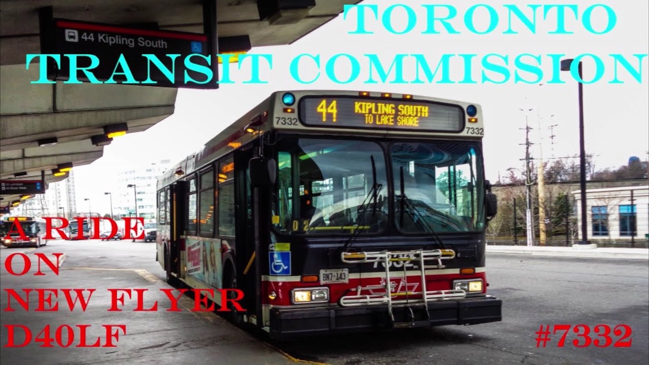 TTC Toronto Bus: A Ride on New Flyer D40LF #7332 [HD] - YouTube