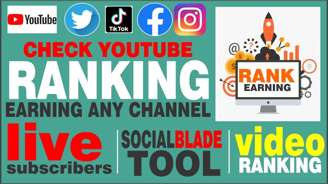 how to use socialblade Tool | how to check youtube channel ranking ...