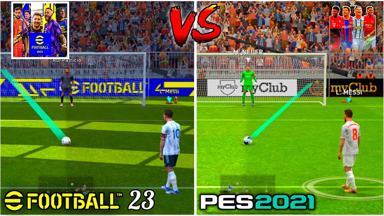 eFOOTBALL 23 vs PES 21 Mobile | Gameplay Comparison | Which Is Better ...