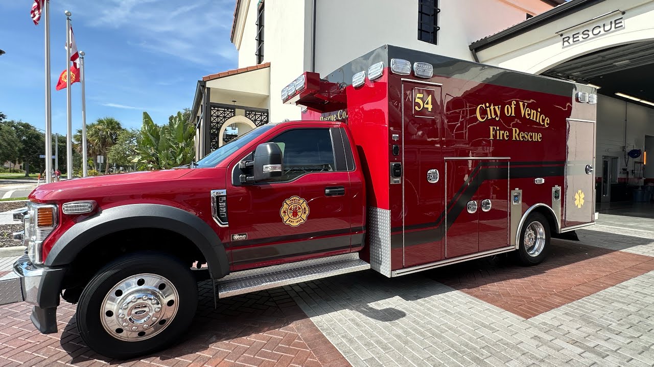 Venice Fire Rescue - Rescue 54 - Responding - YouTube
