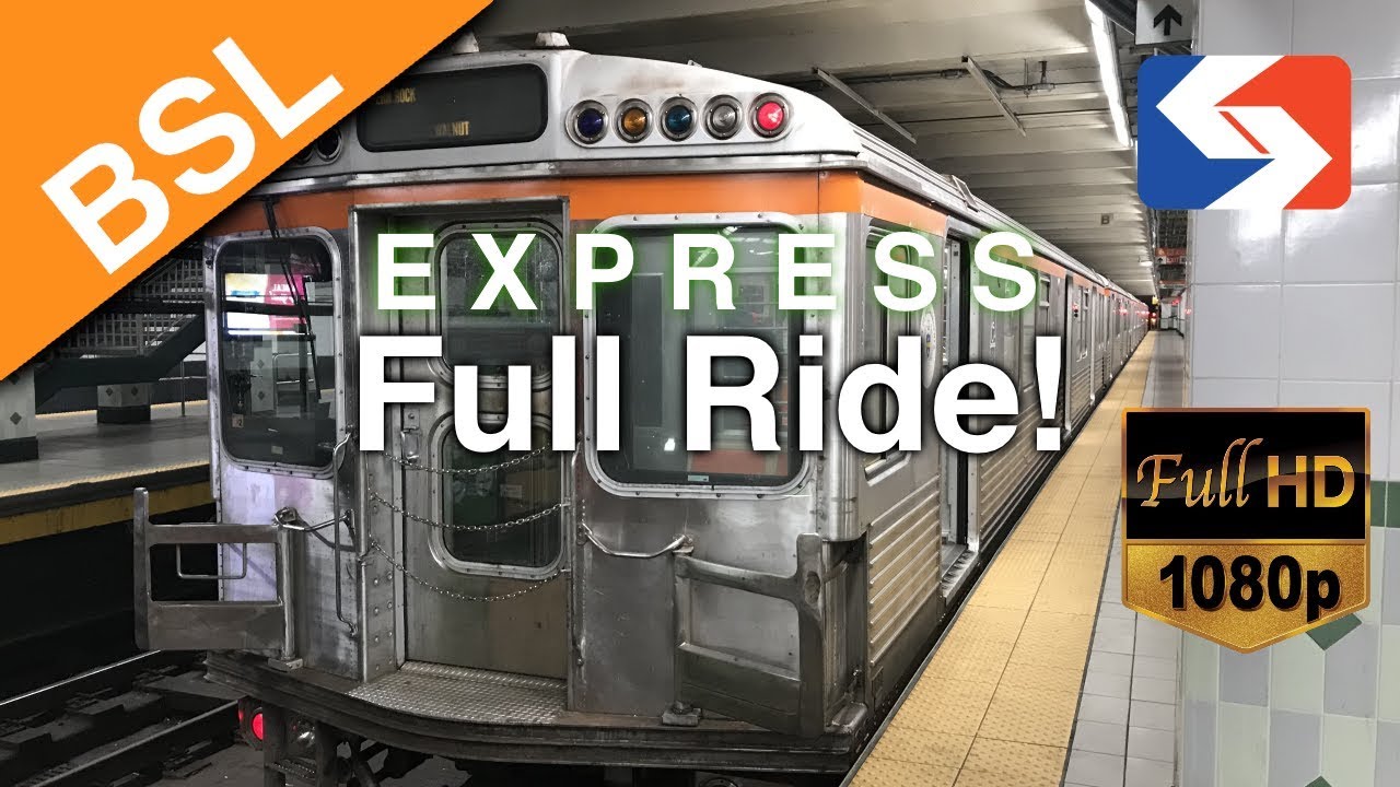 SEPTA Broad Street Line Express FULL RIDE! (Rear Window View) - YouTube