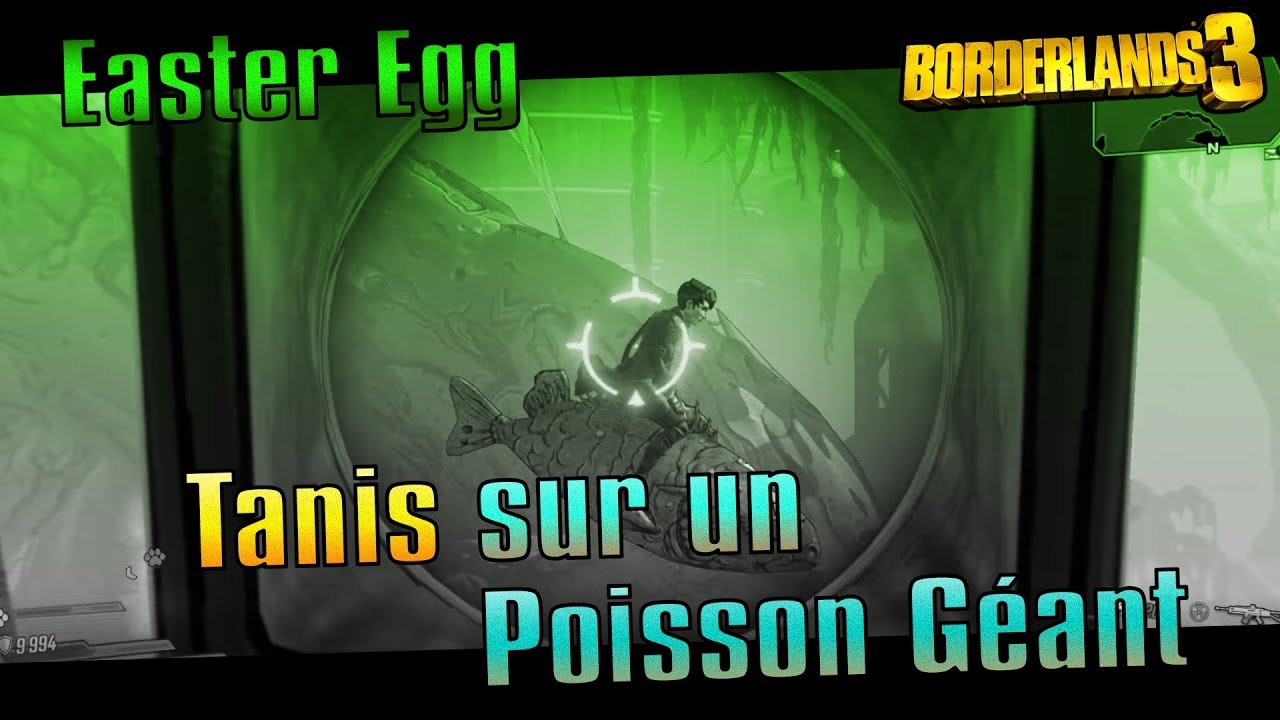 [FR] Borderlands 3 - Easter Egg : Tanis sur un poisson géant ! - YouTube