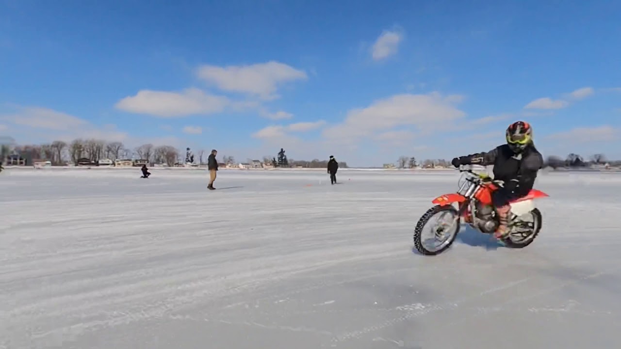Buckeye Lake - Motorcycle Ice Racing - February 7, 2021 - YouTube