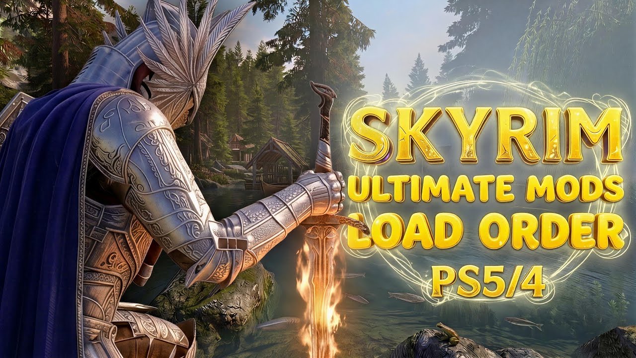 The Ultimate Mod Load Order | Skyrim PS5/4 - YouTube