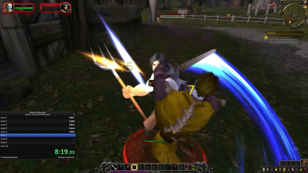 World of Warcraft - Level 1 to 10 no heirlooms/chests in 27:55. - YouTube