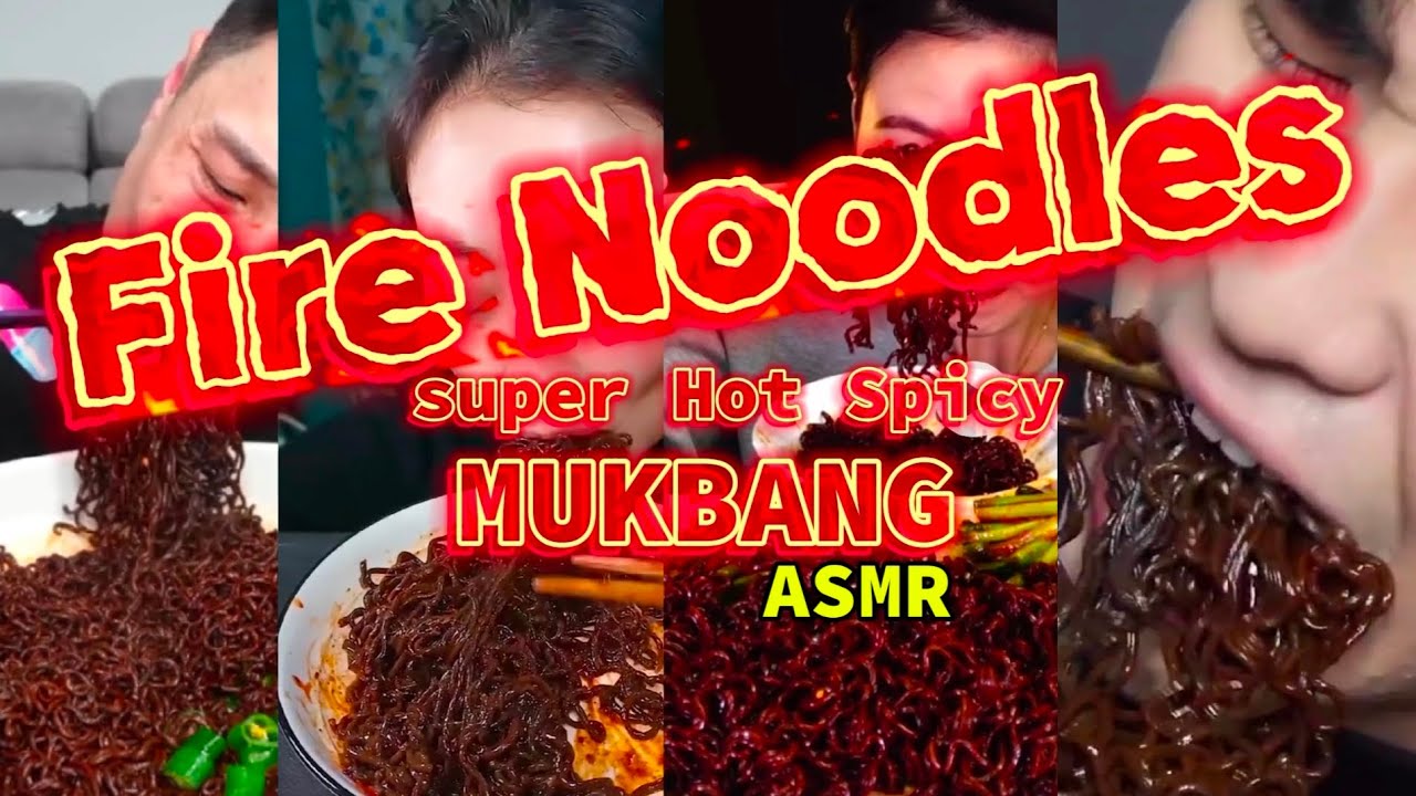korean Fire Noodles | Super Spicy Mukbang ASMR| Southcot Mukbangers ...