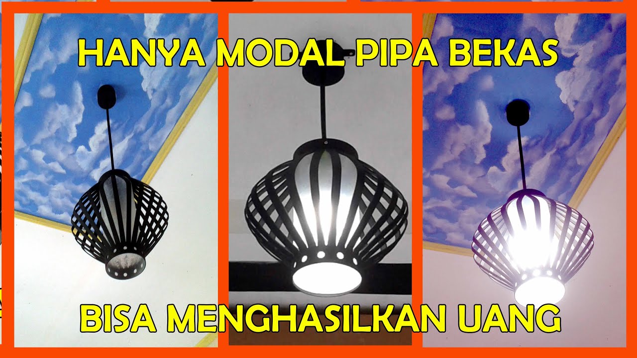 Cara Membuat Lampu Lampion dari Paralon - YouTube