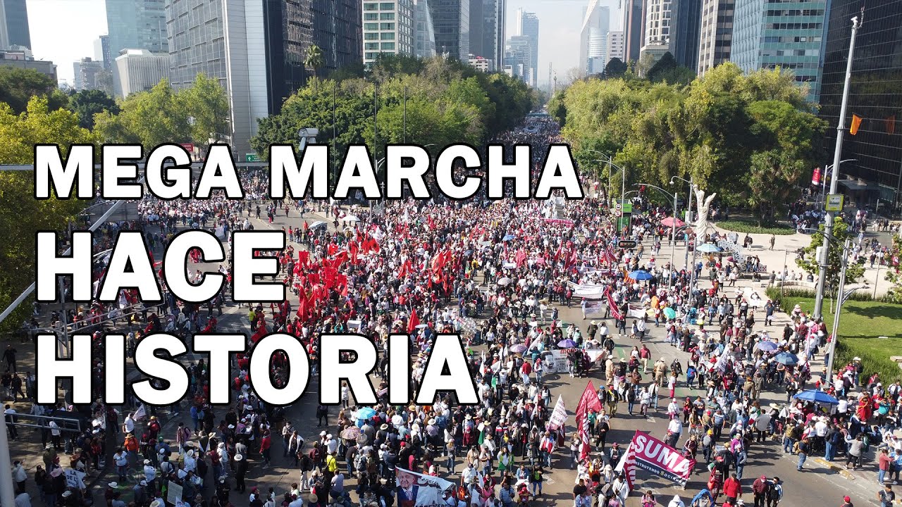 MEGA MARCHA DE AMLO HACE HISTORIA - YouTube