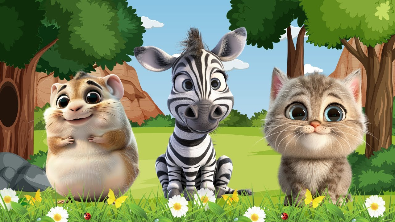 Wild Animal Sounds: Horse, Cow, Duck, Dog, Hen, Cat, Elephant ...