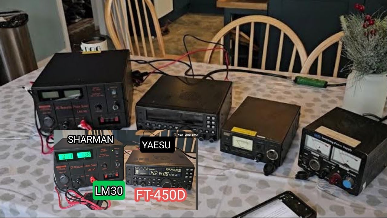NEW - unbox SHARMAN LM30 LINEAR POWER SUPPLY & YAESU 450 - YouTube