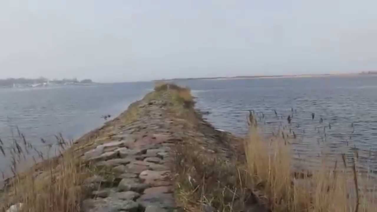 Wyspa Sobieszewska -grobla - YouTube