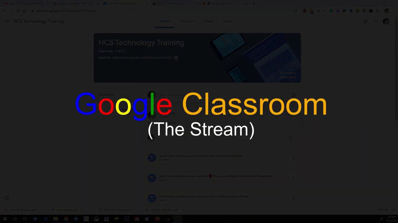 Google Classroom P4 The Stream - YouTube