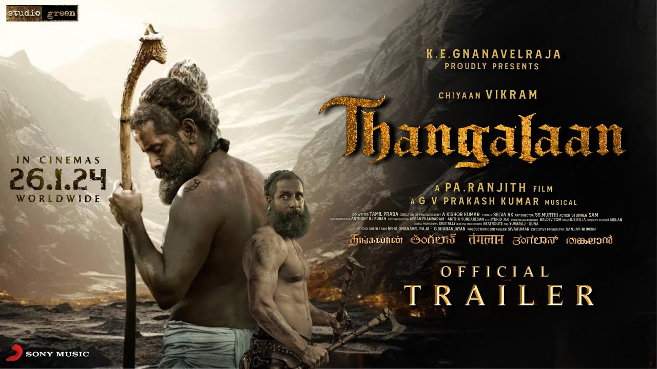 Thangalaan - Trailer | Chiyaan Vikram | K E Gnanavelraja | Pa Ranjith ...