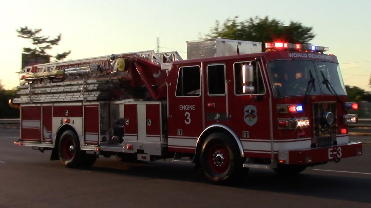 East Rutherford Fire Department Engine 3 Responding 6-24-20 - YouTube