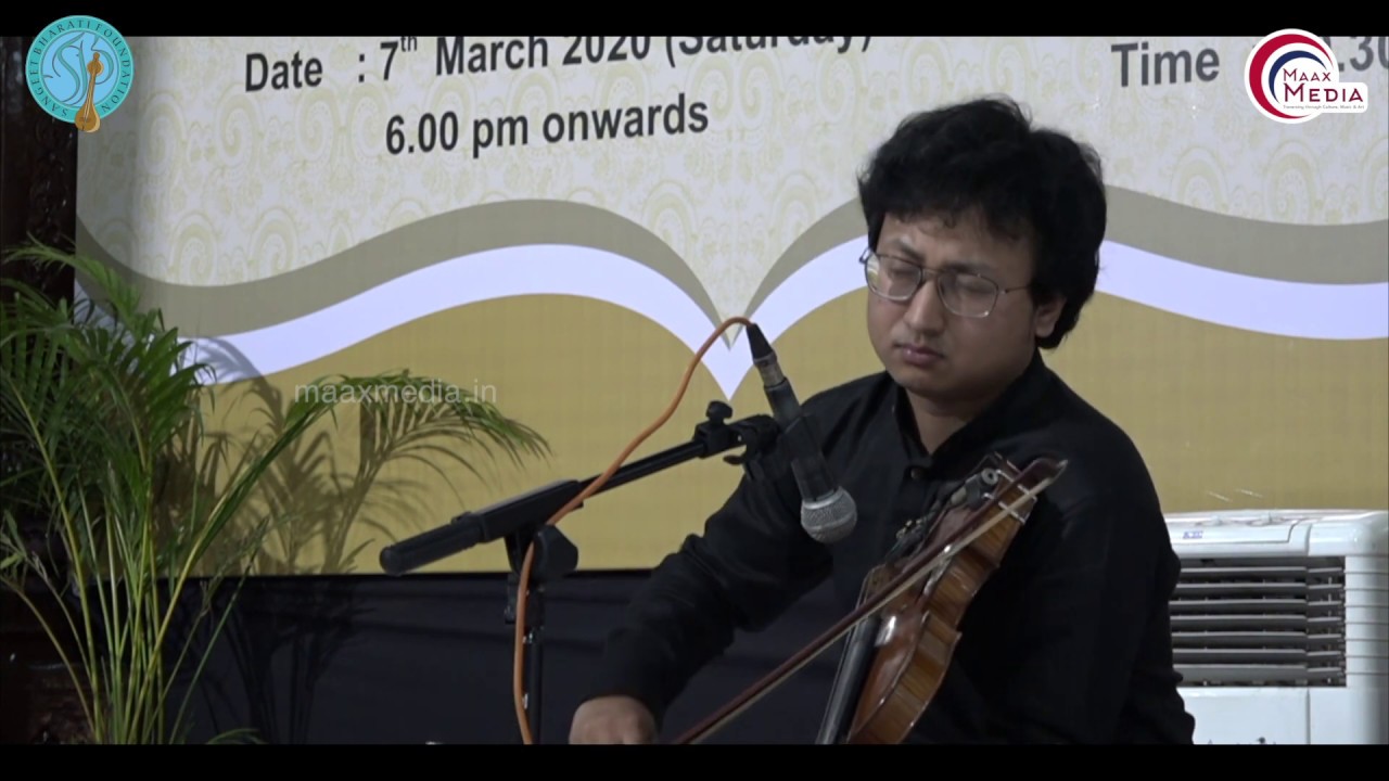 Raag Puriya Kalyan l Violin by Sri Manas Kumar l Sangeet Bharati Utsav ...