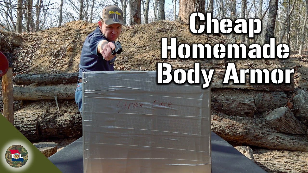 Homemade Body Armor Version 2.0! Will It Stop a Bullet? - YouTube