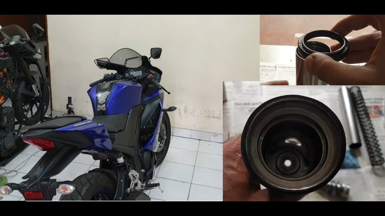 Yamaha YZF R15 V3 | Fork Oil Change | Fork Seal Change | DIY - YouTube