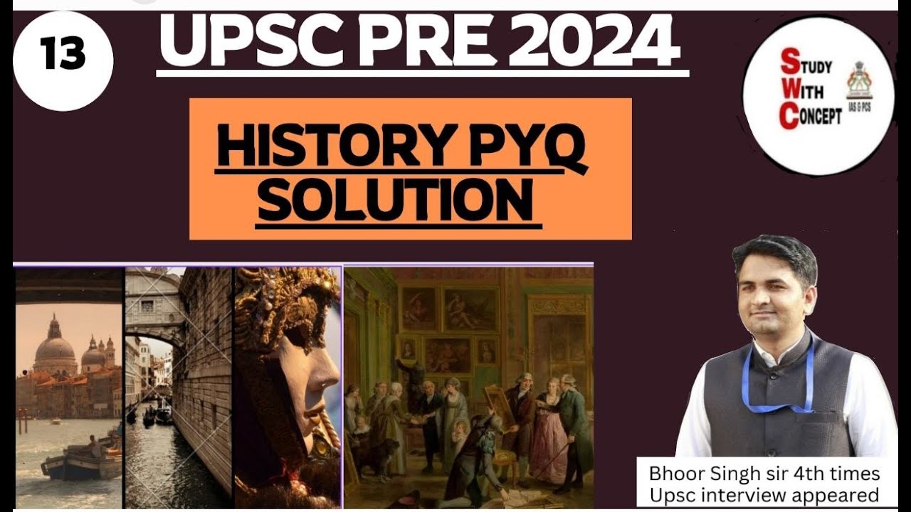 UPSC Pre 2024| PYQ Series |GS History lecture-14 #upsc #ias #pyq # ...