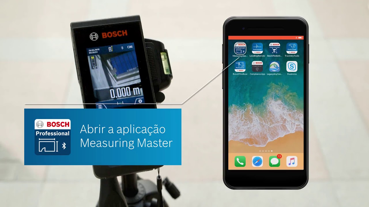 Medidor laser de distâncias Bosch GLM 120C Professional - YouTube