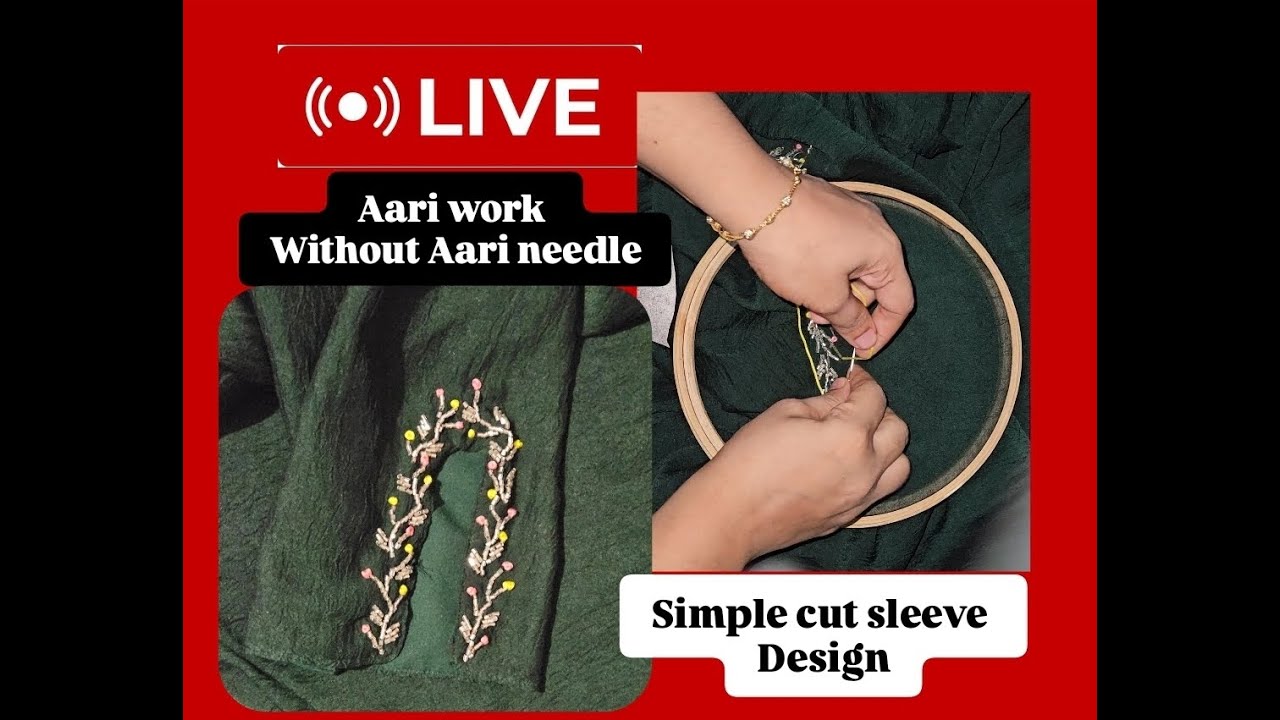 Live on simple ari work with normal needle @dreamladydesignesbysufidilu ...