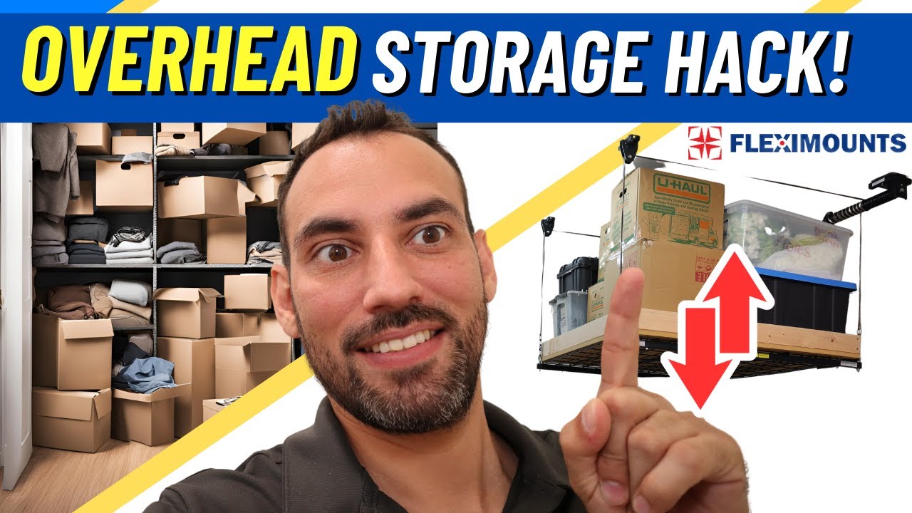 Ultimate Overhead Storage Hacks & Organization Tips - FLEXIMOUNTS - YouTube