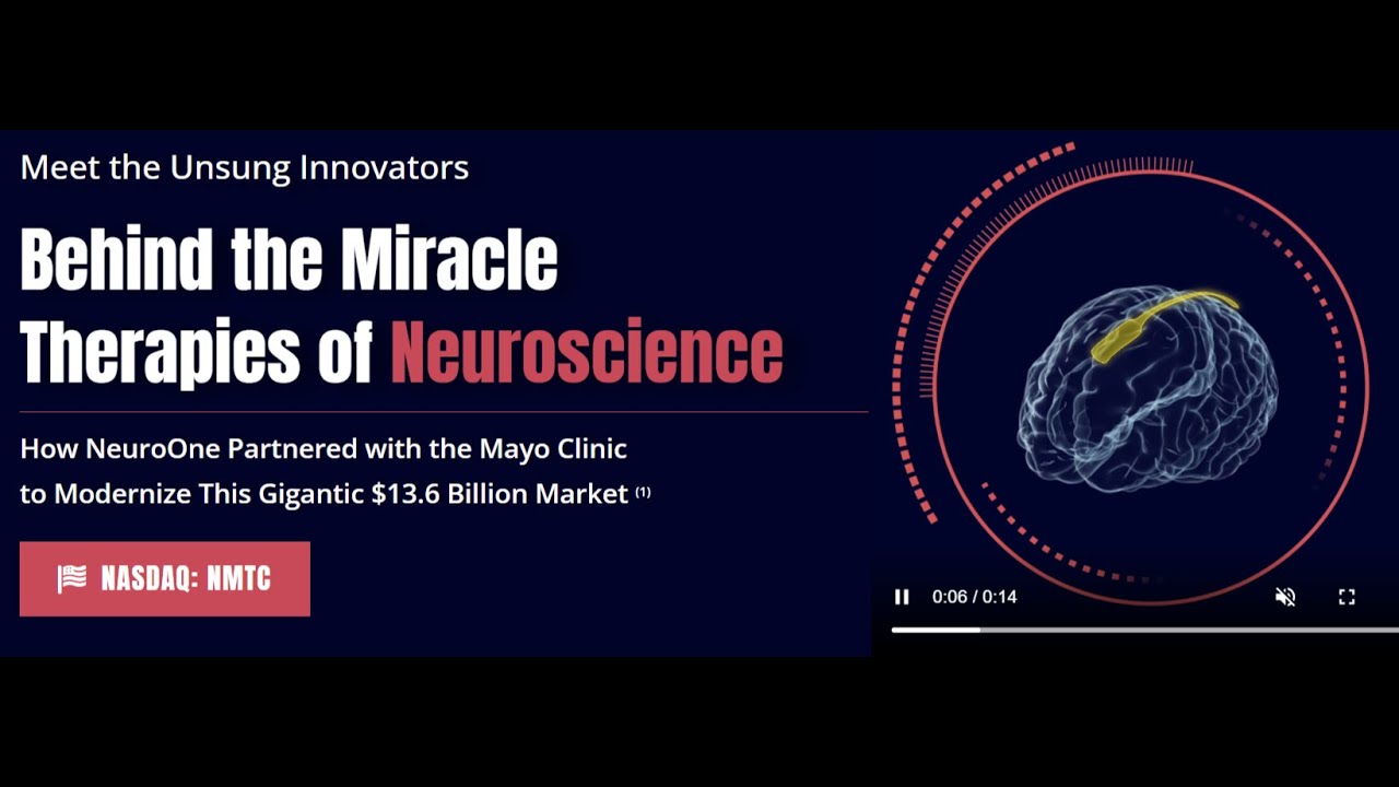 NeuroOne (NASDAQ:NMTC) - Technical Chart Analysis and News Coverage ...