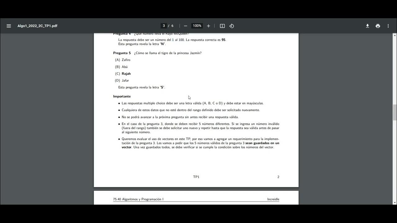 Algo1Camejo - Presentación TP1 - 2022 2C - YouTube