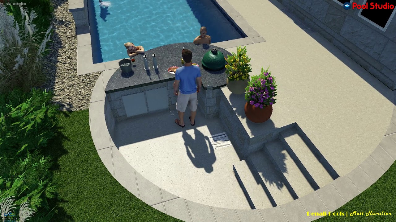 Pool with Fibonacci Elements - YouTube