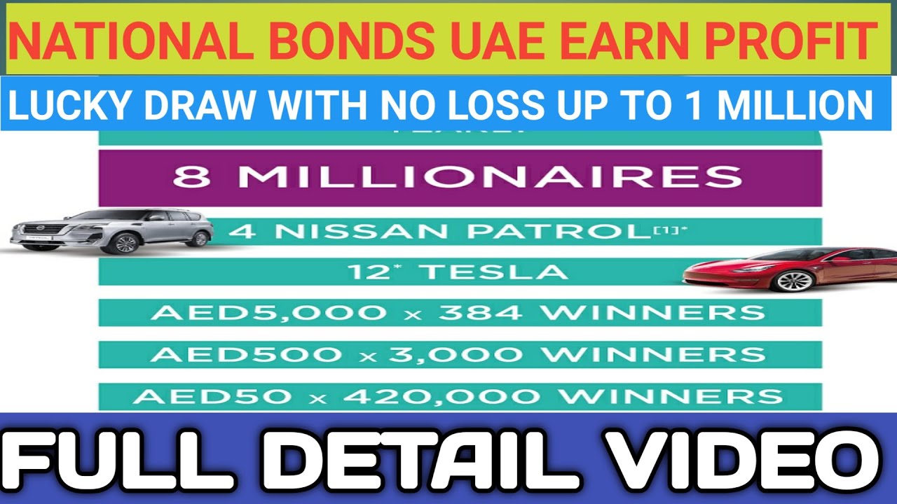 National bonds uae, big prize in uae, saving plan and earn money uae ...