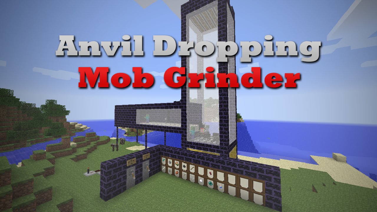 Anvil Dropping Mob Spawner & Crusher - Modded MC 1.7.10 - YouTube