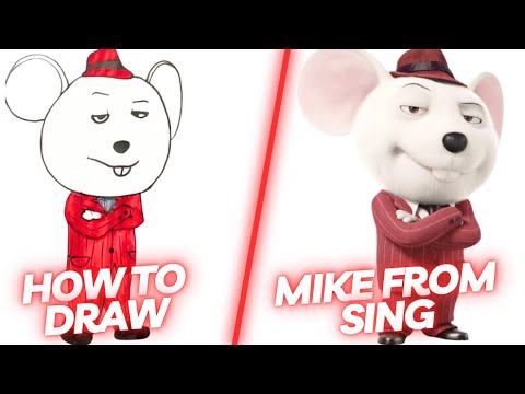 How to Draw Mike From Sing - YouTube