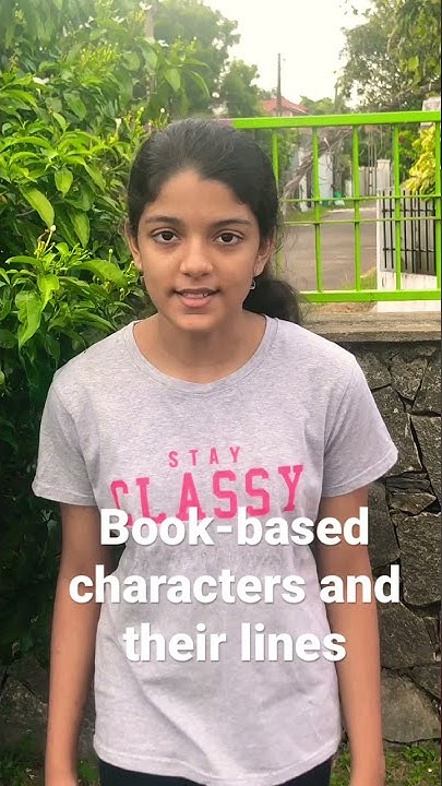 3 Book-based characters and their lines - YouTube