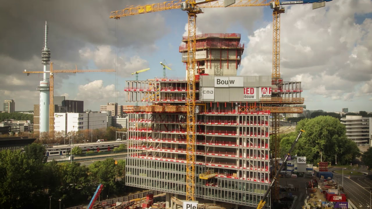 Timelapse 3 years construction NHOW Amsterdam RAI Hotel - YouTube