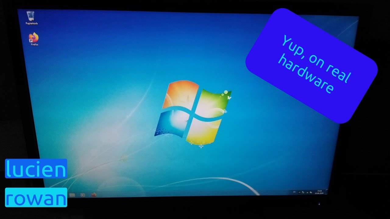Installing Windows 7 on real hardware - YouTube