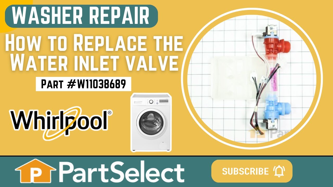 Whirlpool Washer Repair - How to Replace the Water Inlet Valve ...