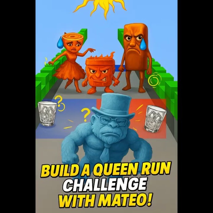 Build a Queen Run Challenge with Mateo! 😁😄 #shorts #minecraft - YouTube