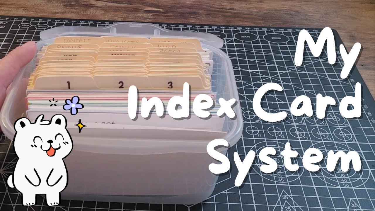 my index card system - YouTube