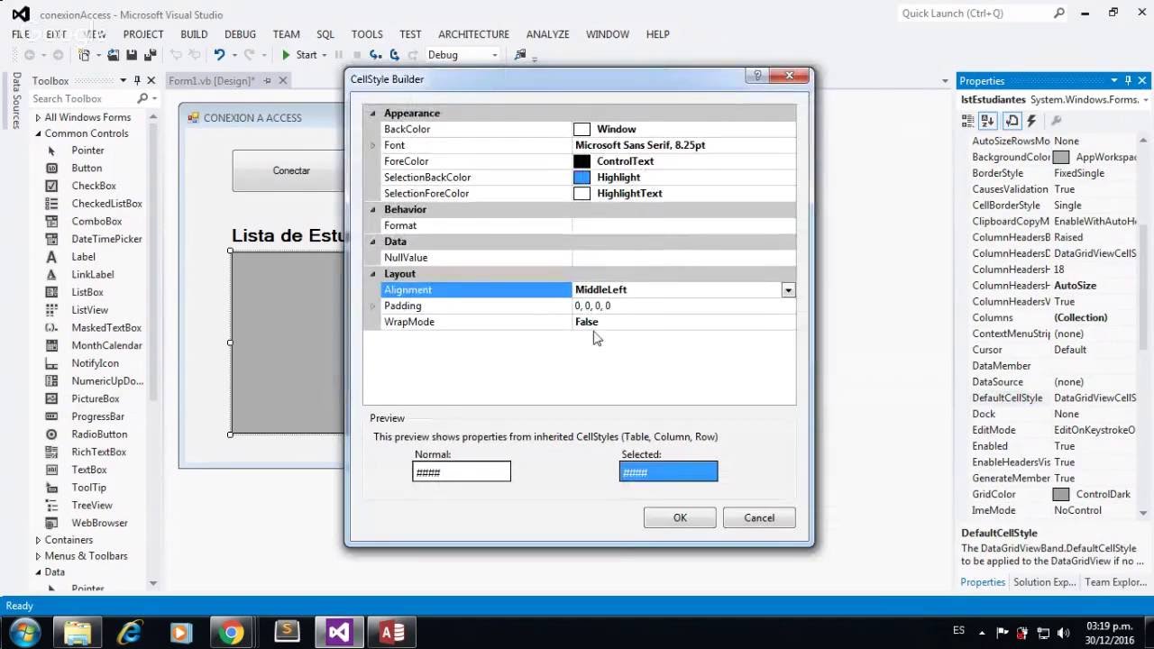 Conexión de Visual Basic con Access - YouTube