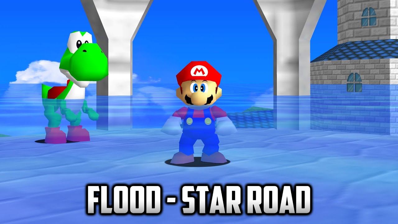 ⭐ Super Mario 64 PC Port - Flood v2 - Star Road - YouTube