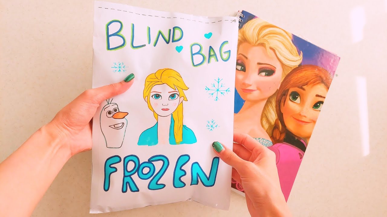 Blind Bag Paper 💙 FROZEN 💙 ASMR /Satisfying opening blind bag/ Disney ...